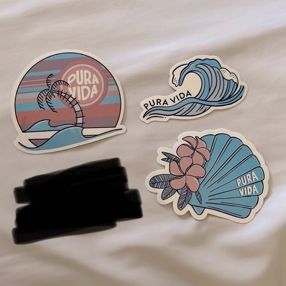 Pura Vida | Design | Three Stickers From Pura Vida Beach Waves And ...